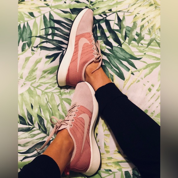 Nike | Shoes | Nike Blush Pink And White Sleek Minimalist Sneakers ...